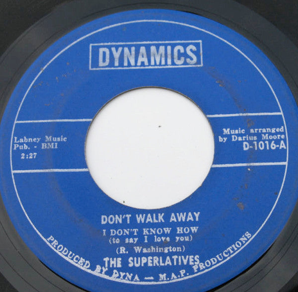 Buy The Superlatives : Don't Walk Away (7", Single) Online for a great ...