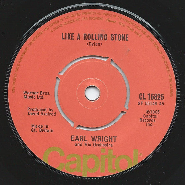 Buy Earl Wright Orchestra : Thumb A Ride (7") Online for a great price ...